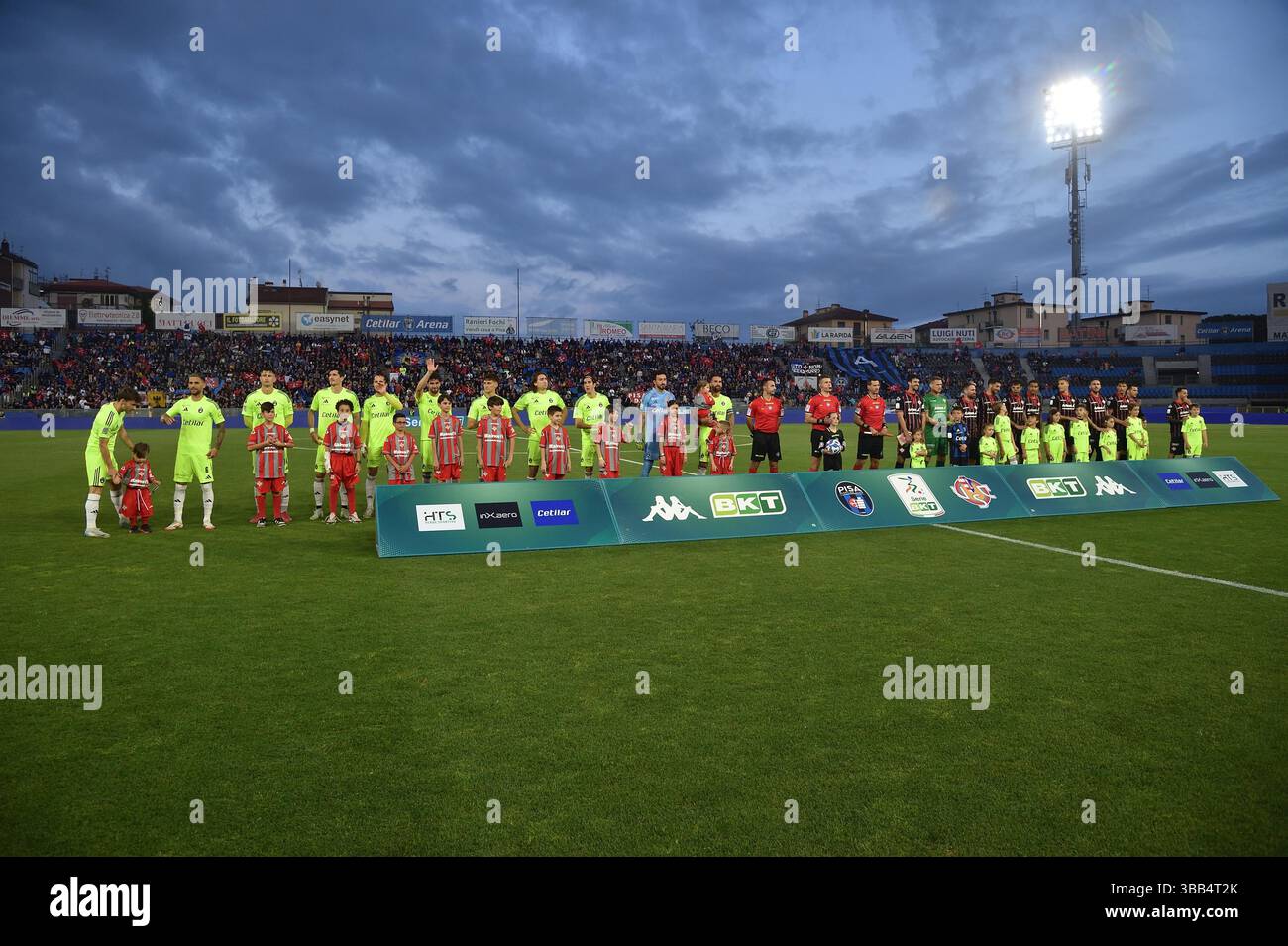 Pisa, Italy. 14th May, 2025. Players lineup during Pisa SC vs US ...