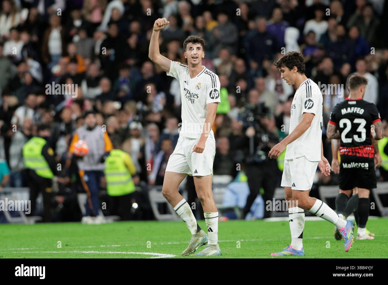 MADRID, SPAIN - May 14: Jacobo Ramon of Real Madrid celebrates a goal ...