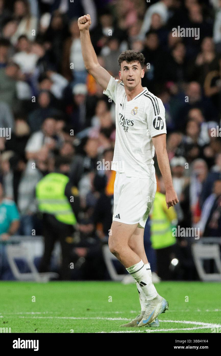 MADRID, SPAIN - May 14: Jacobo Ramon of Real Madrid celebrates a goal ...