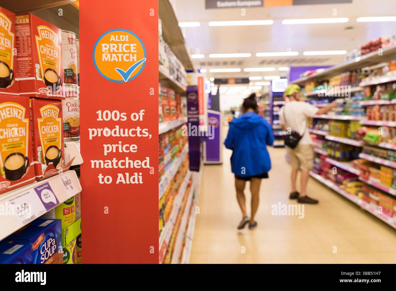 Large Poster Displaying 'Aldi Price Match on 100s of Products' Seen at ...