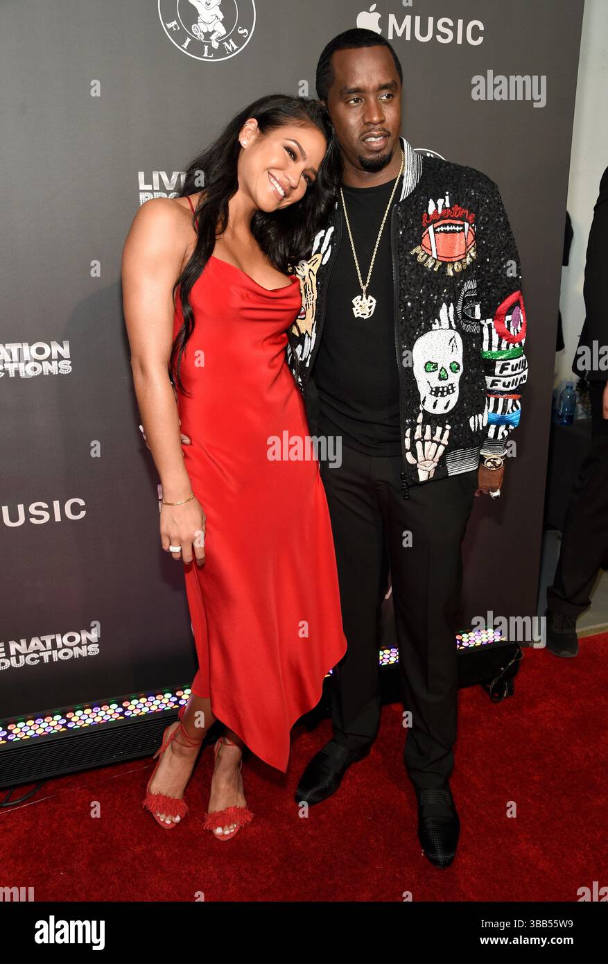 FILE - Cassie Ventura, left, and Sean "Diddy" Combs arrive at the Los ...