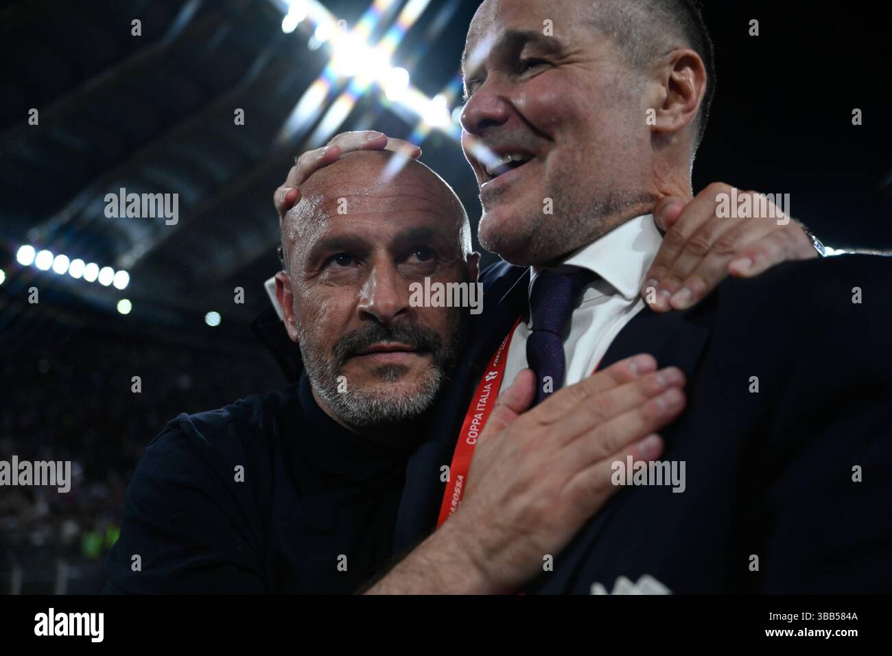 Rome, Italy. 15th May, 2025. Bologna FC President bJoey Saputo and ...