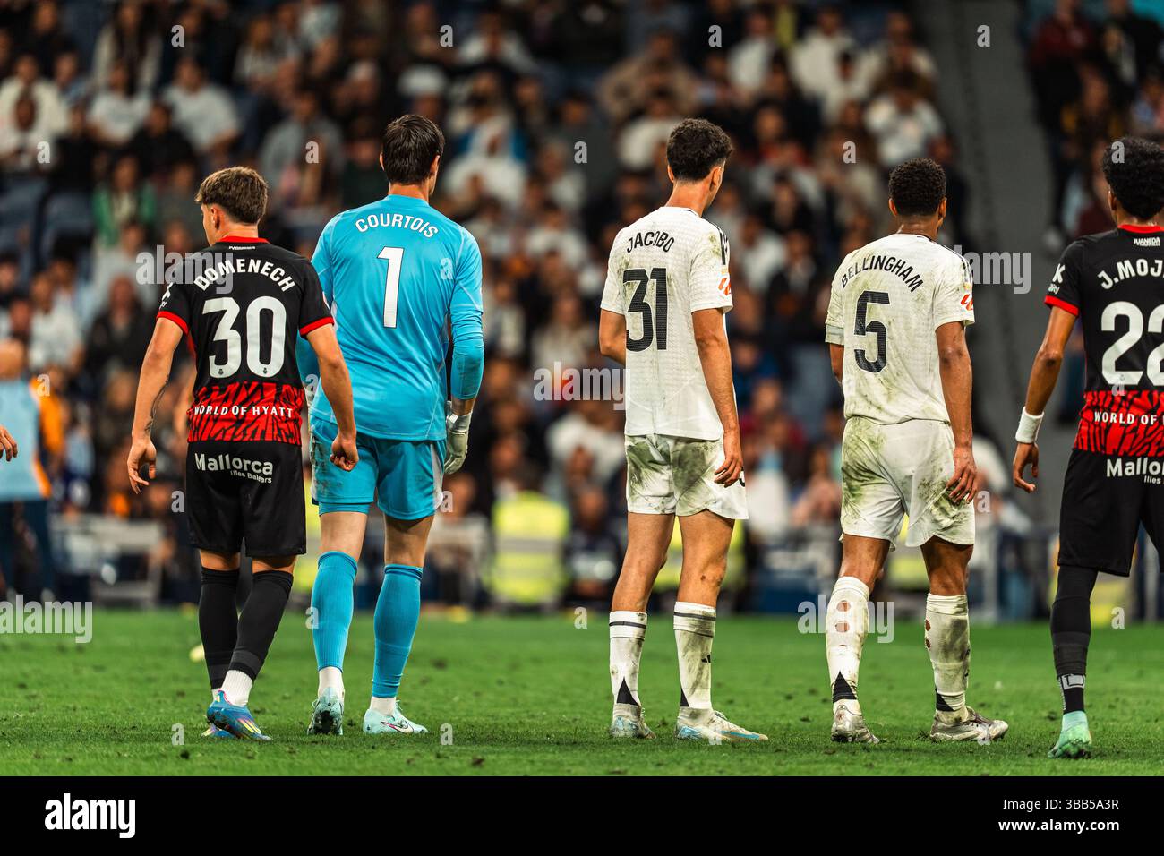 Thibaut Courtois of Real Madrid CF and Jacobo Ramon of Real Madrid CF ...