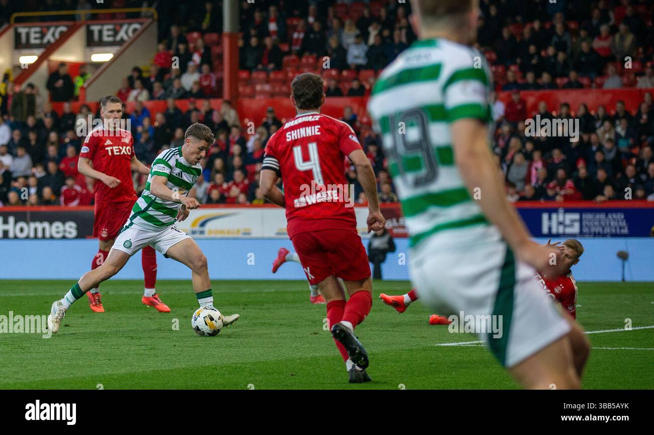 Pittodrie Stadium, Aberdeen, UK. 14th May, 2025. Scottish Premiership Football, Aberdeen versus ...