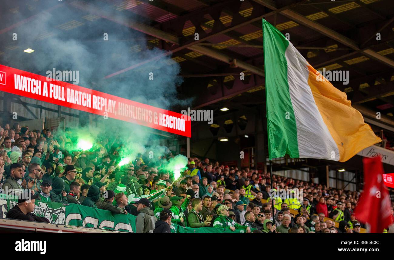 Pittodrie Stadium, Aberdeen, UK. 14th May, 2025. Scottish Premiership ...