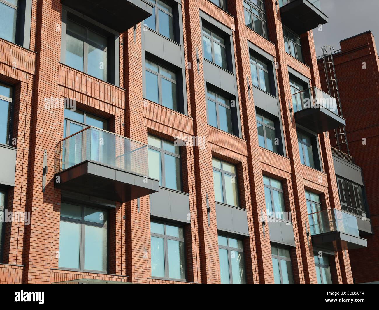 Contemporary Modern Brick Apartment Building Featuring Stylish and ...