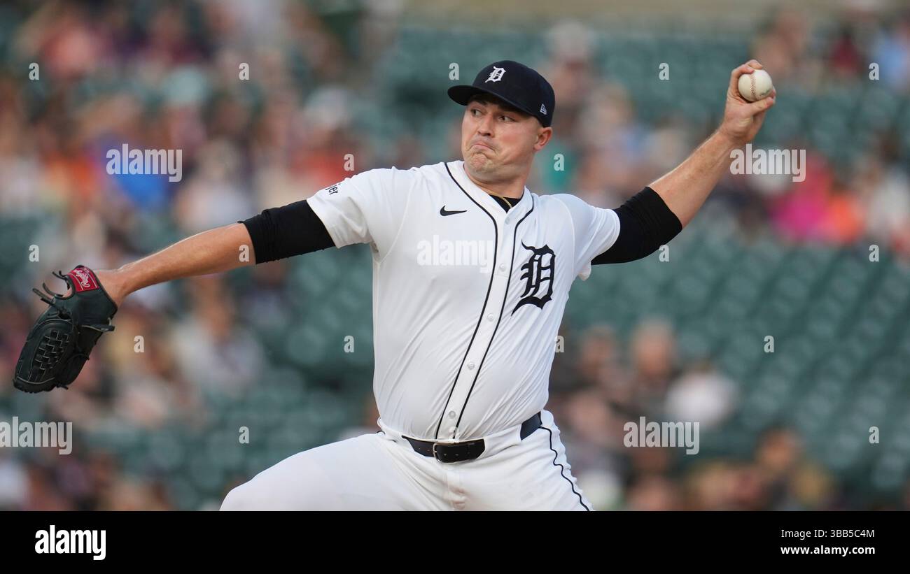 Detroit Tigers pitcher Tarik Skubal throws against the Boston Red Sox ...
