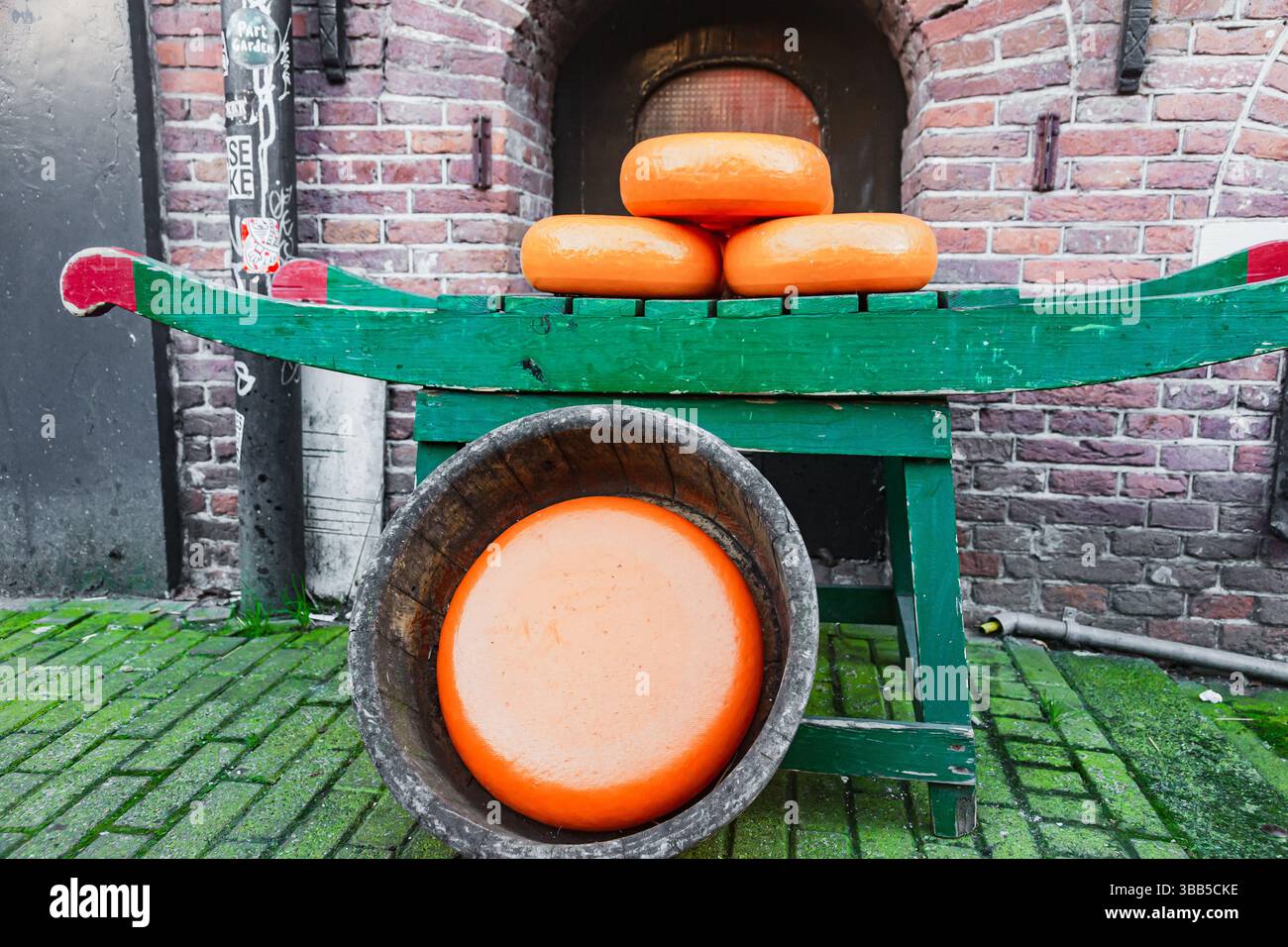 A cheese stall with samples on display. Cheese shop Stock Photo - Alamy