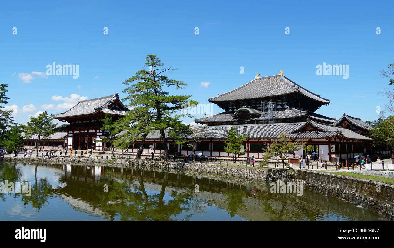 Nara World Heritage — Temples, Shrines, and Heijo Palace Stock Photo ...