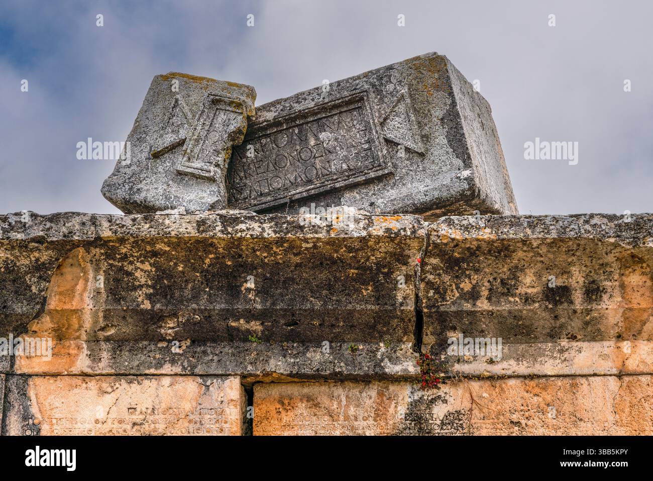 The famous Tomb 114 in the necropolis at Hierapolis has a sarcophagus ...
