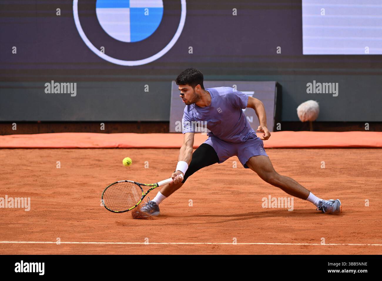 Carlos Alcaraz (ESP) in action against Jack Draper (GBR) during the ...