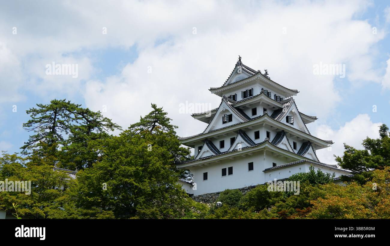 Gujo Hachiman Castle — Historic Mountain Castle in Japan Stock Photo ...