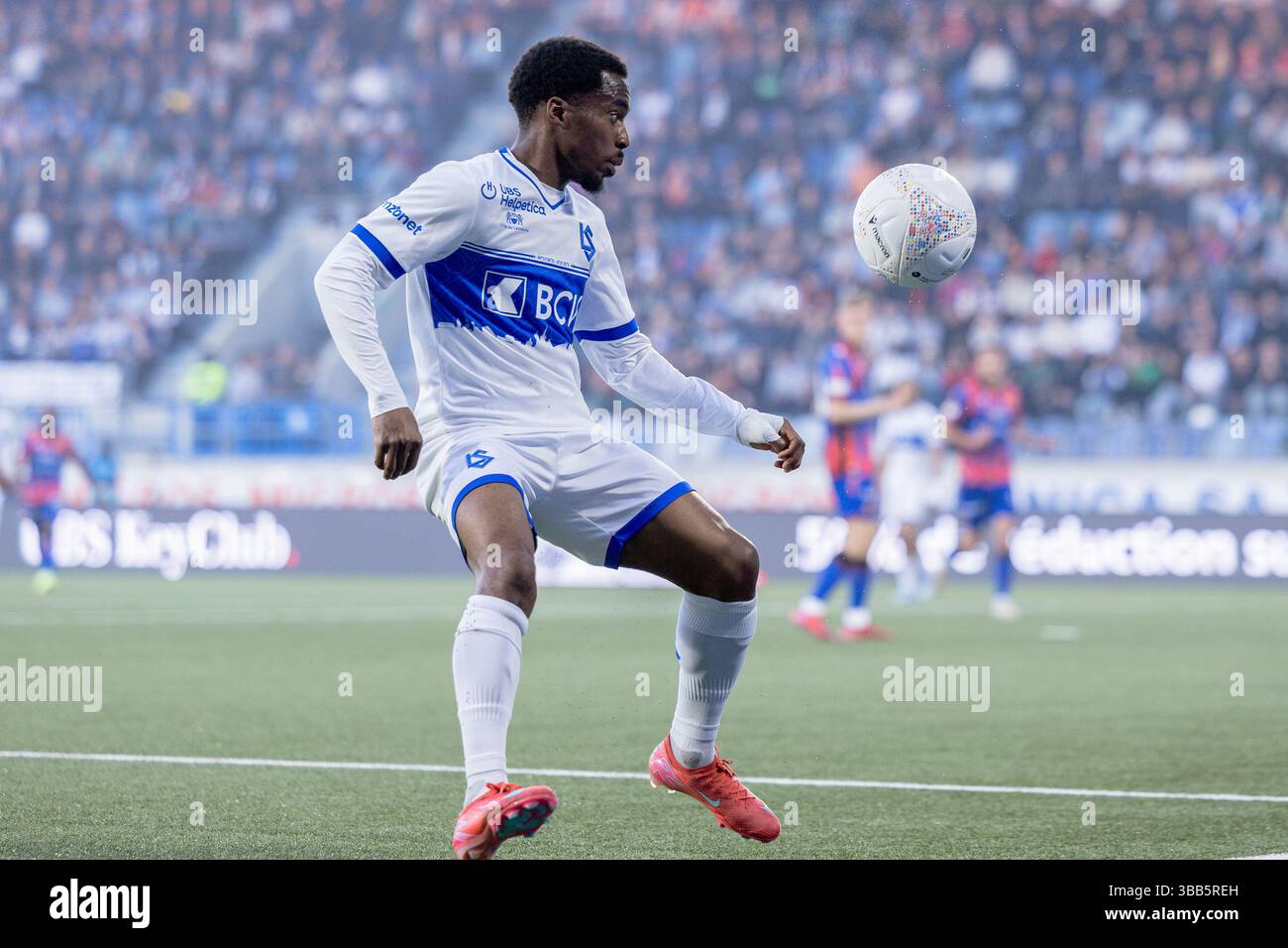 Lausanne, Switzerland, May 14st 2025: Teddy Okou (92 Lausanne) during ...