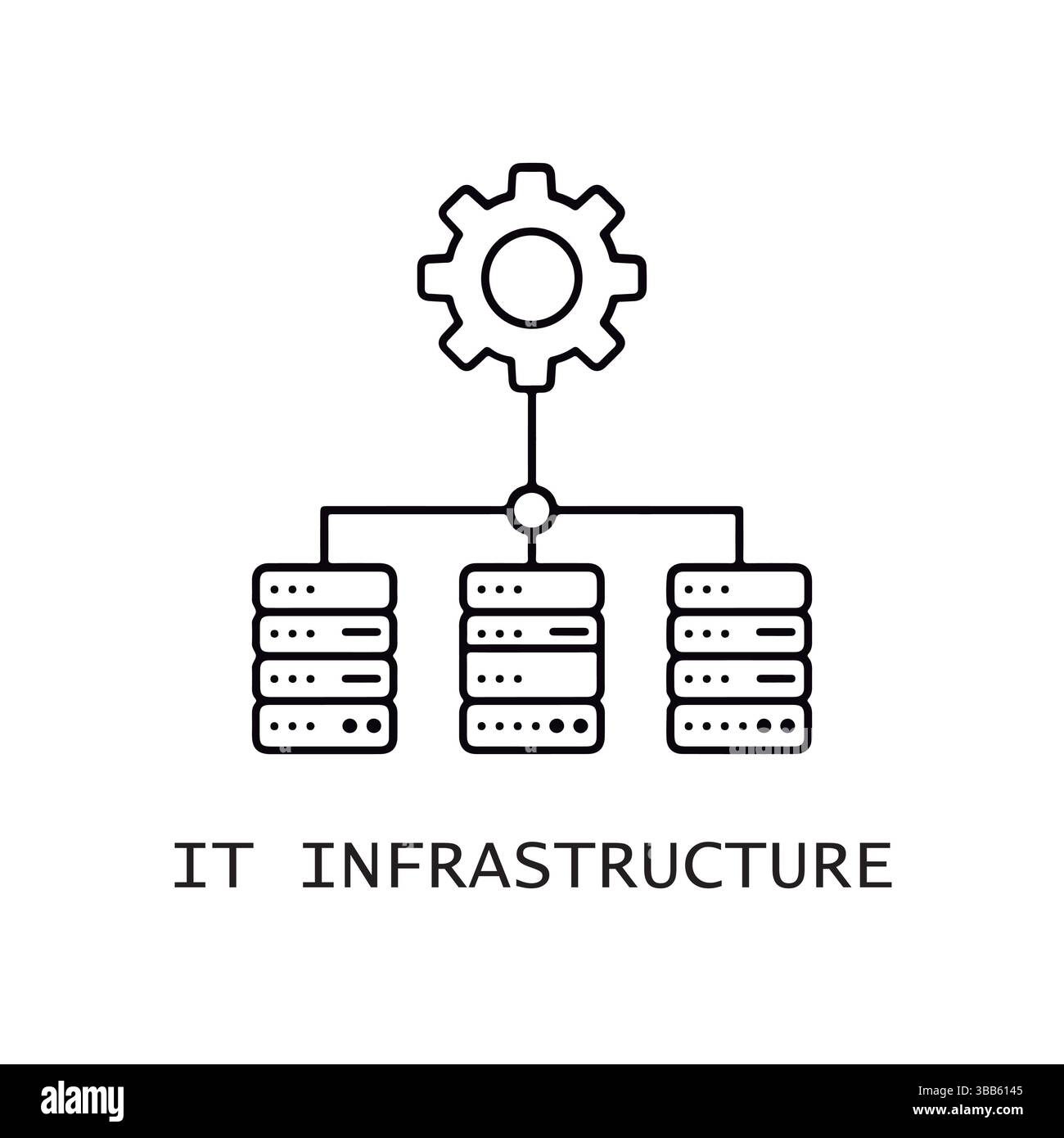Server Management And Optimization It Infrastructure Management System Stock Vector Image And Art