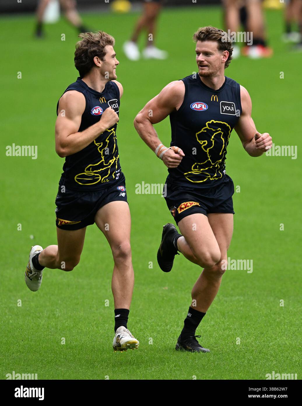 Brisbane, Australia. 15th May, 2025. Deven Robertson (left) and Darragh ...