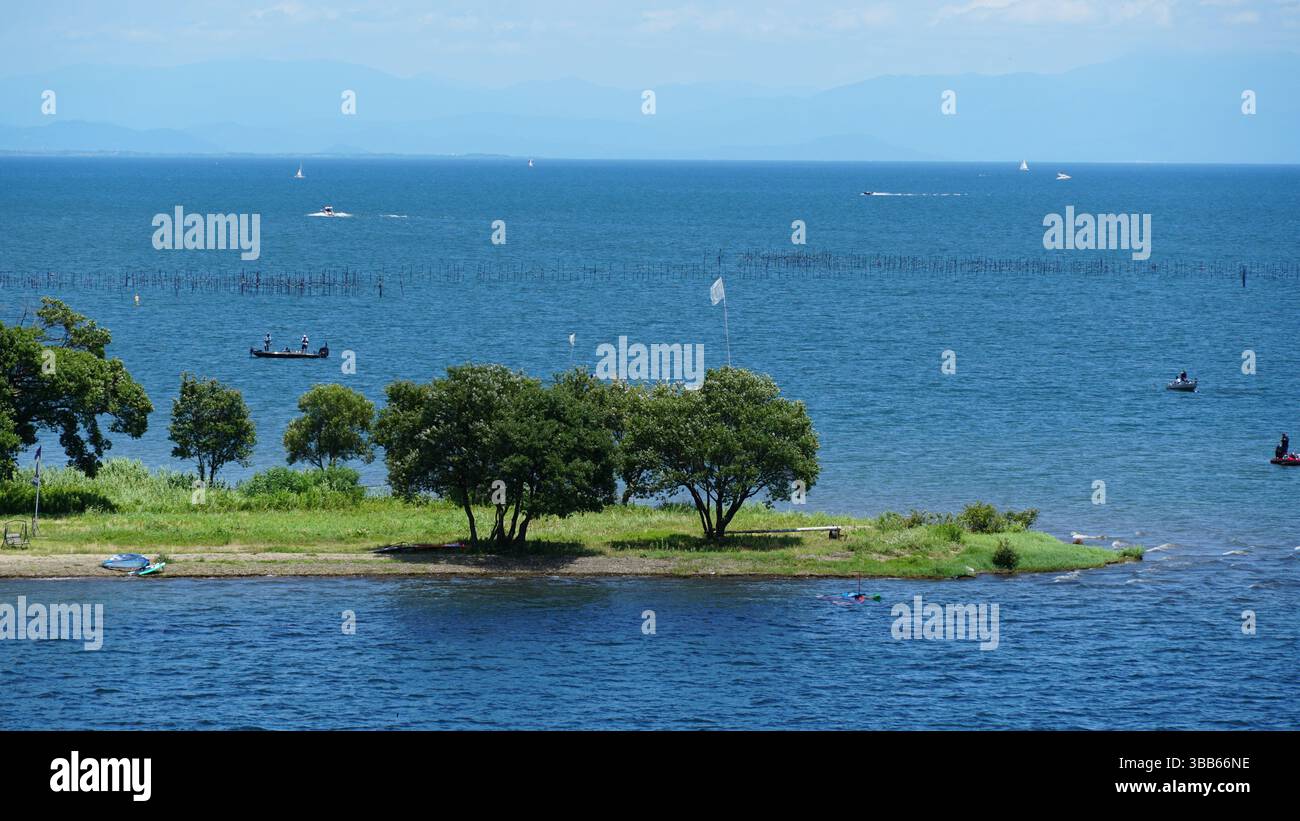 Summer Scenery of Lake Biwa, Shiga, Japan Stock Photo - Alamy