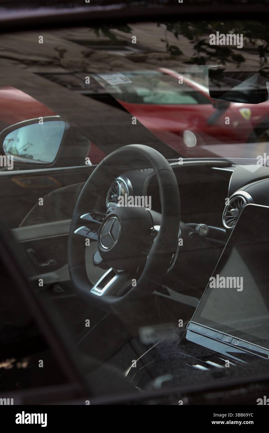 Mercedes AMG GT Interior Stock Photo - Alamy
