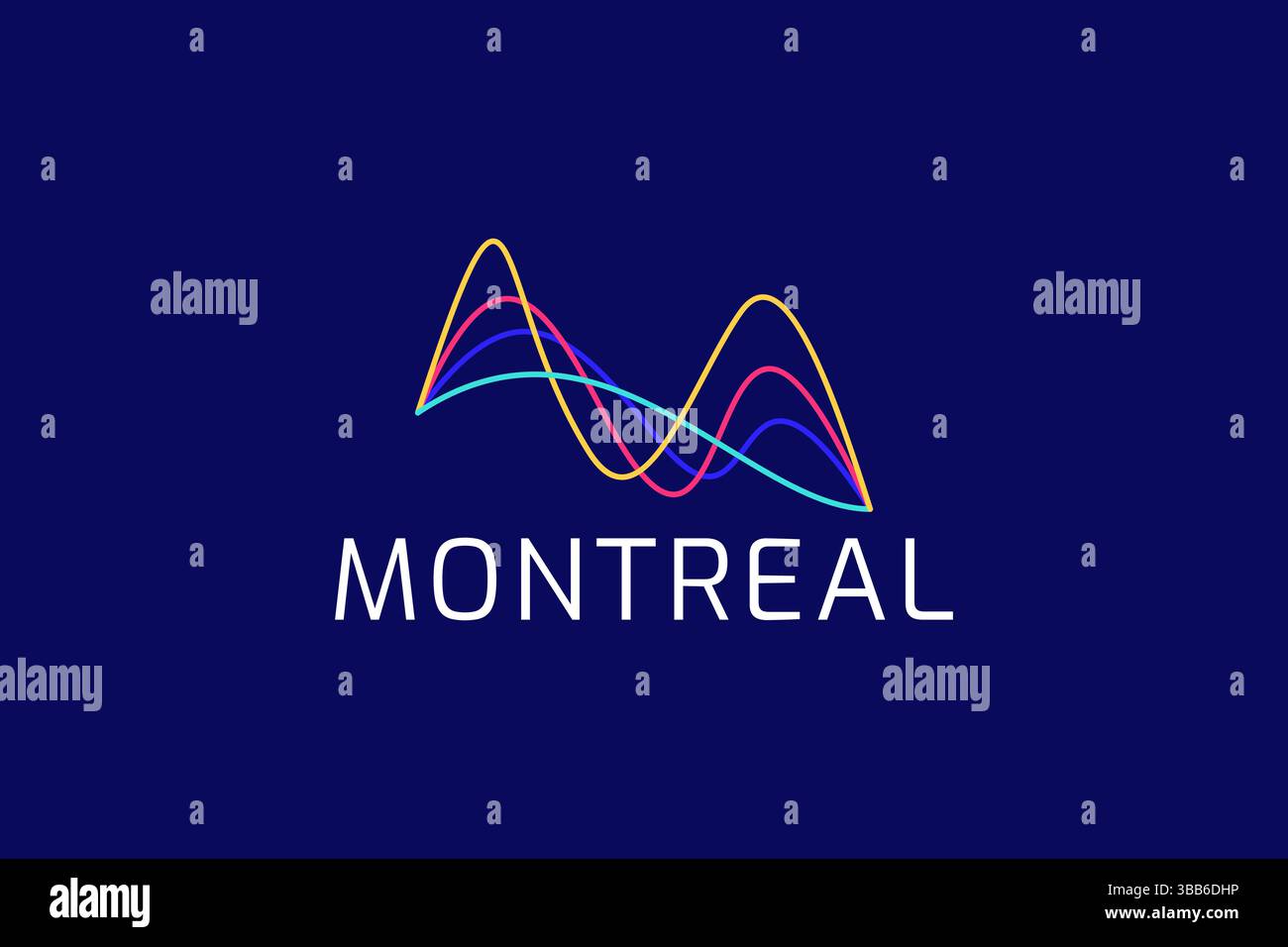 Business and Finance Wave Curve Flow Linear Letter M Logo Concept Sign ...