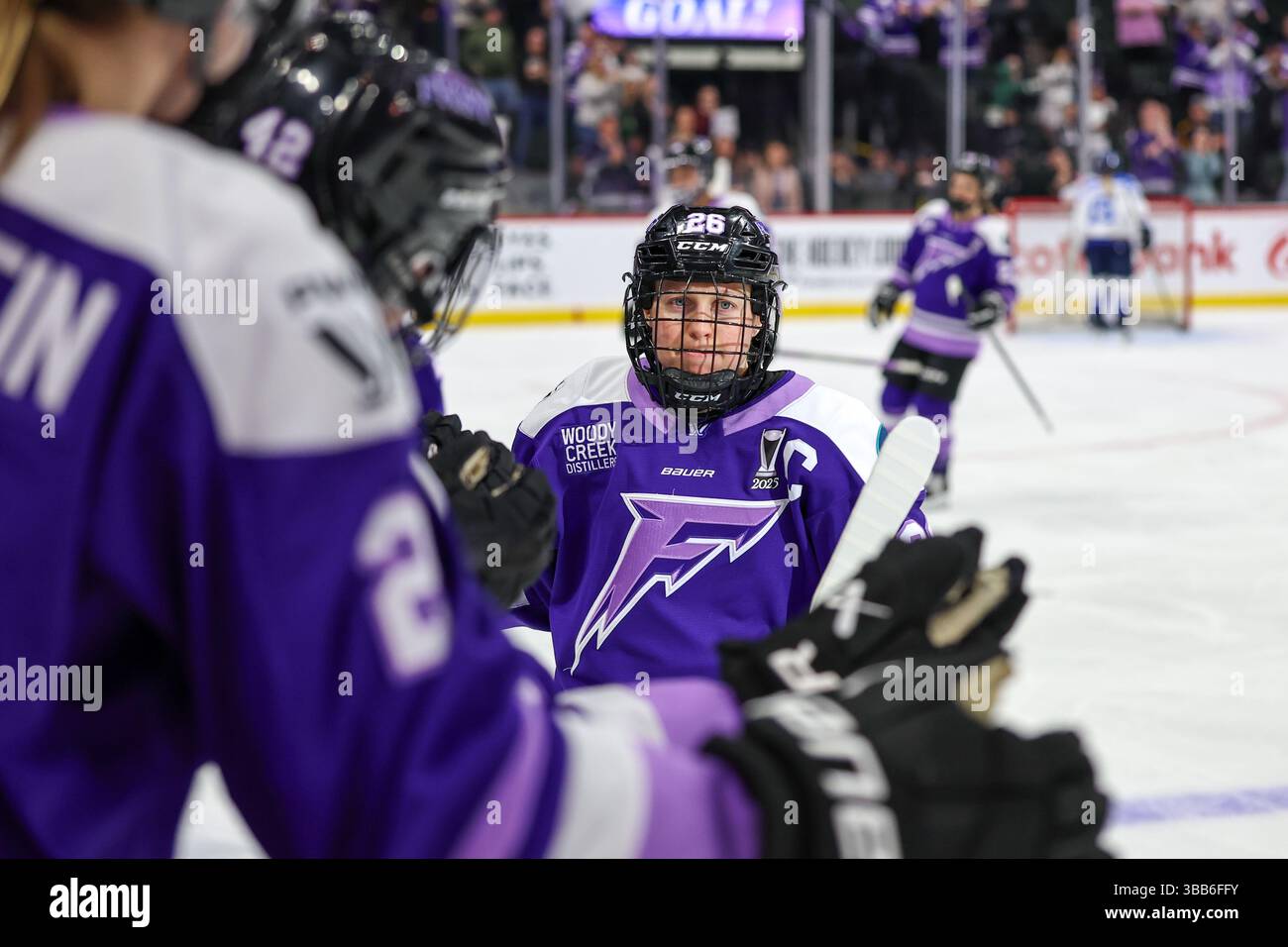 St. Paul, USA. 14th May, 2025. May 14th, 2025: Minnesota Frost forward Kendall Coyne Schofield ...