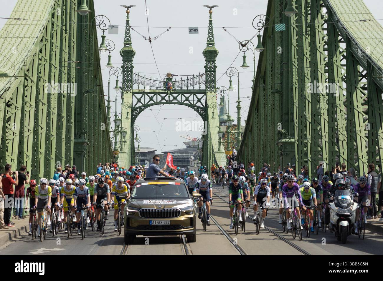 Budapest, Hungary. 14th May, 2025. Participants compete during the Tour ...