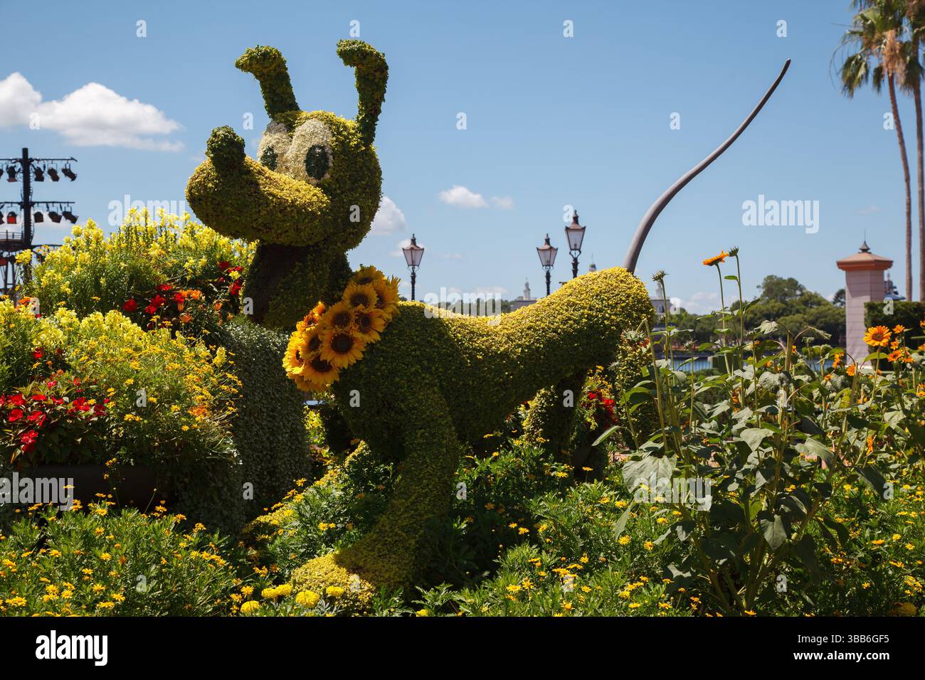 The Pluto cartoon character at the flower and garden topiary festival ...