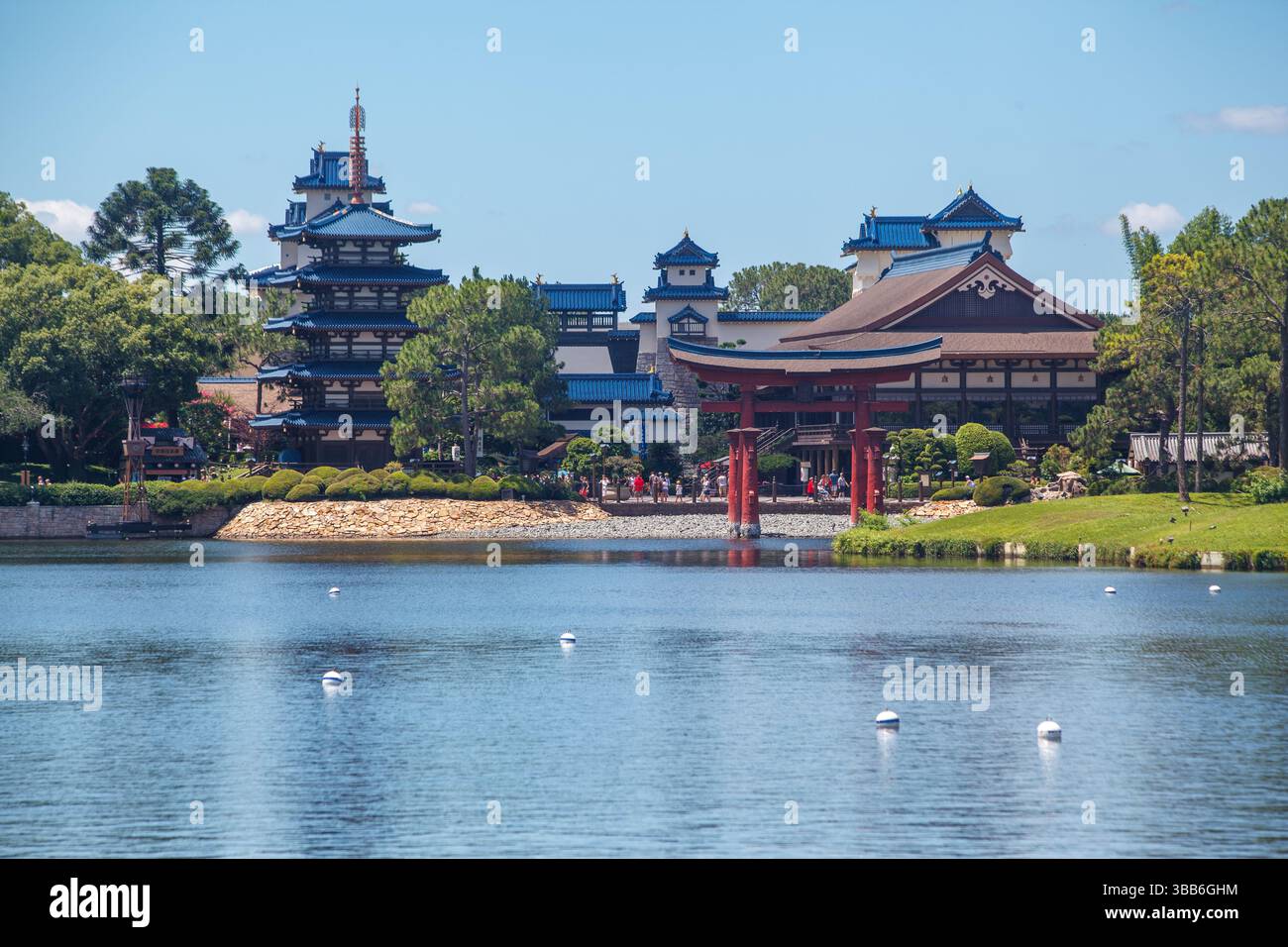 The Japan pavillon at Epcot amusement park, Disney World, Orlando ...