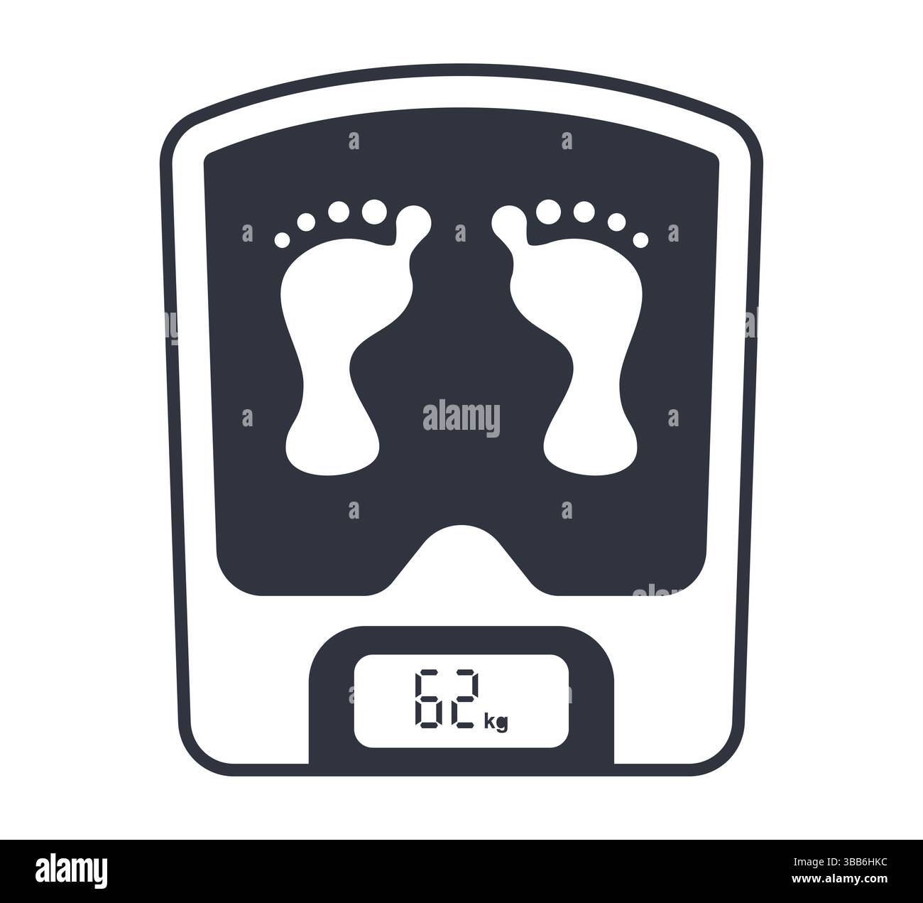 Black floor scales icon. step on scale. flat illustration Stock Vector ...
