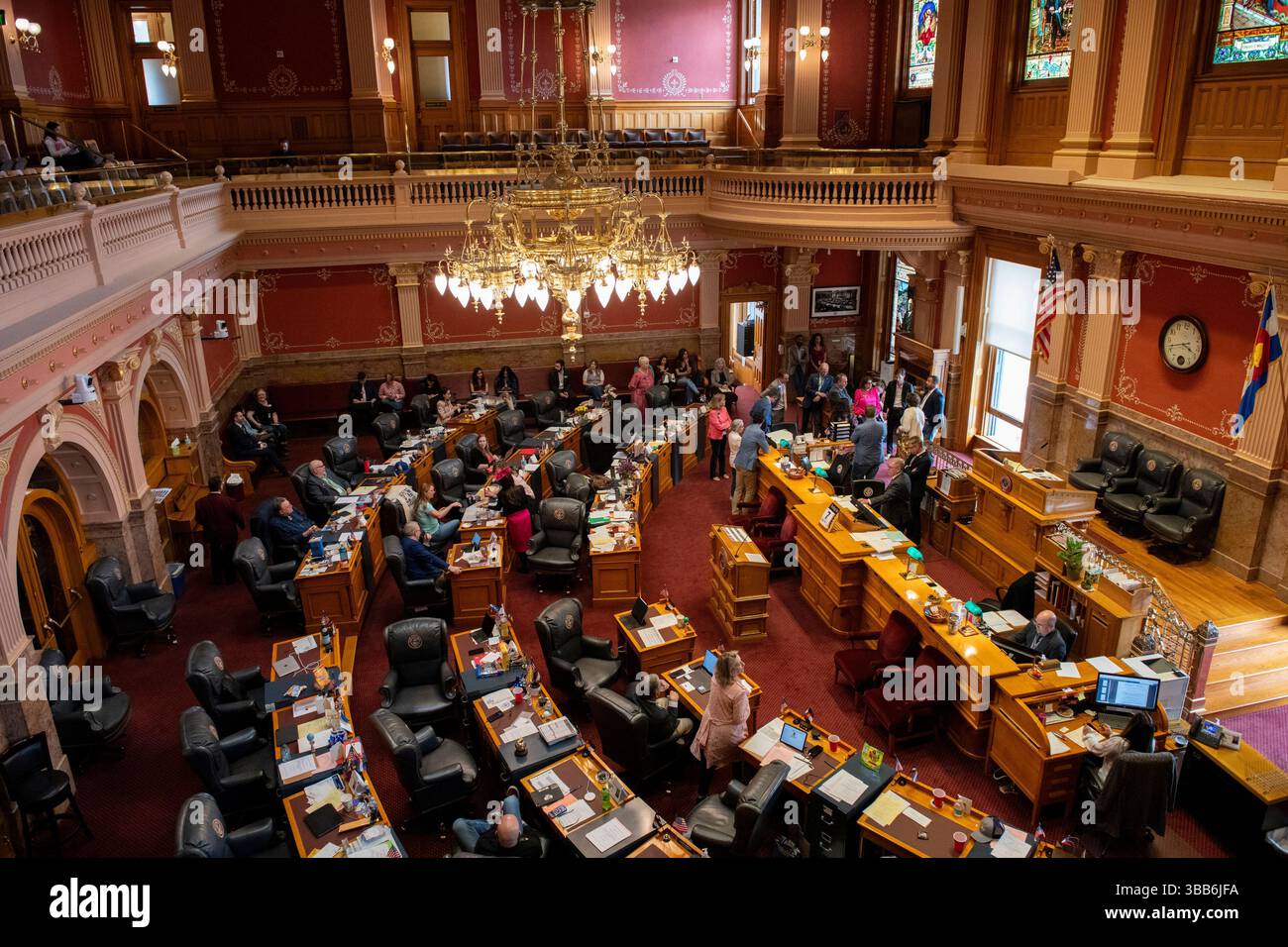 The Senate chambers inside the Colorado Capitol on Wednesday, May 7 ...