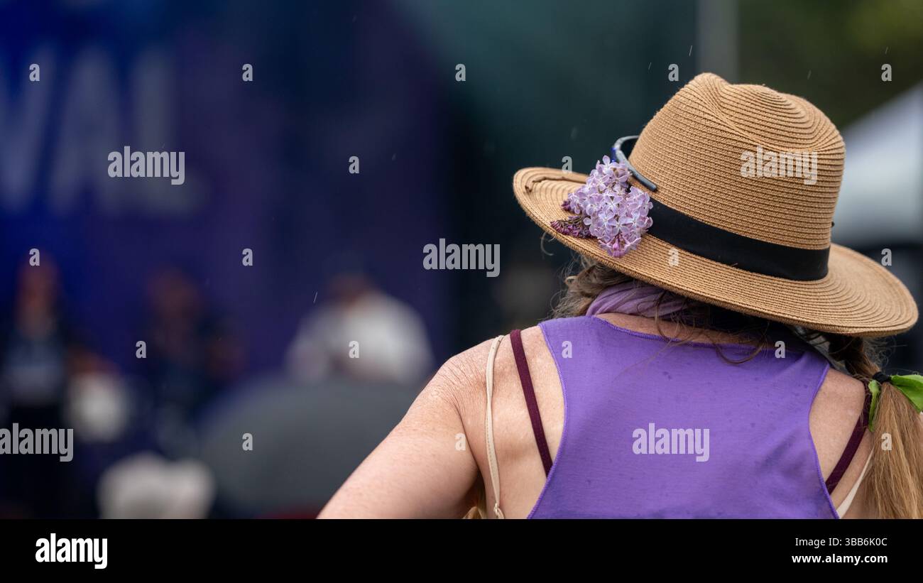 A visitor seen at Highland Park during the Rochester Lilac Festival the ...