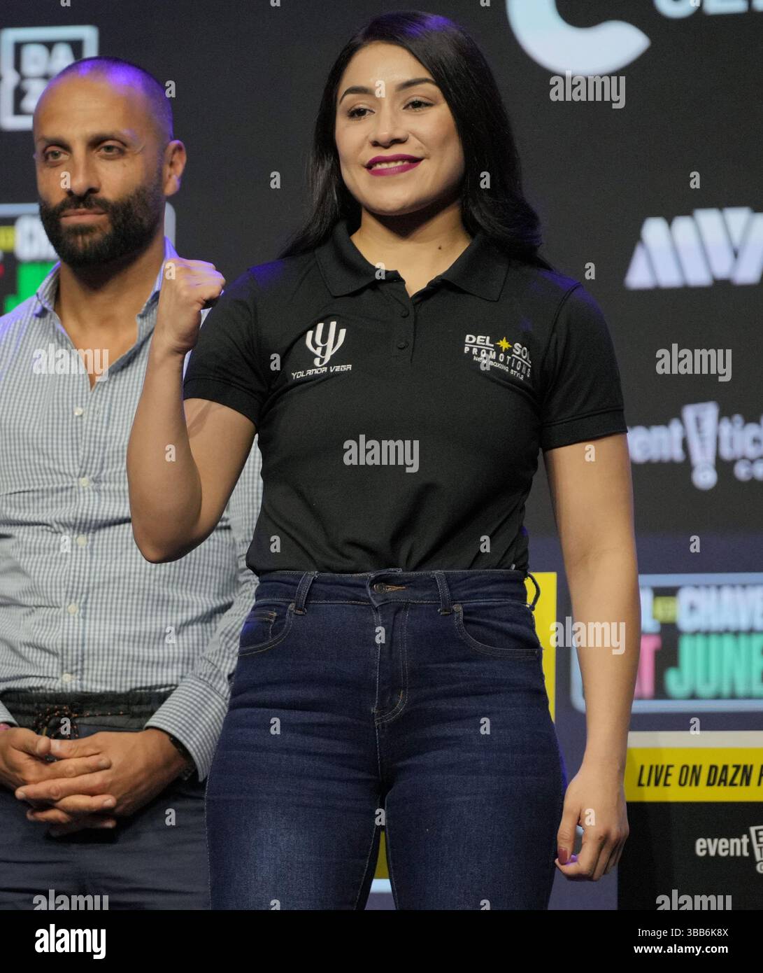 Los Angeles, USA. 14th May, 2025. Yolanda Vega Ochoa at the Jake Paul ...