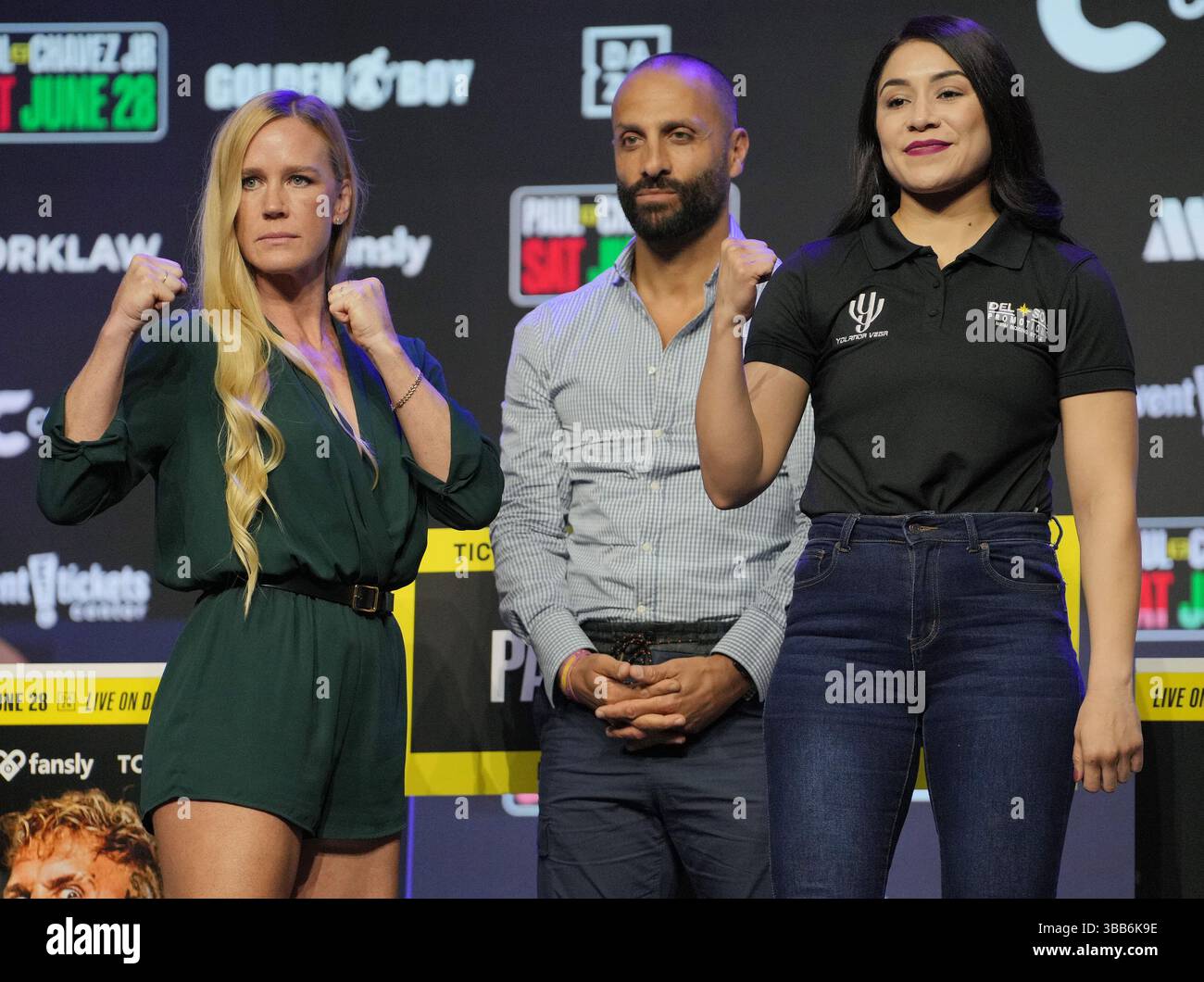 Los Angeles, USA. 14th May, 2025. (L-R) Holly Holm, Nakisa Bidarian and ...