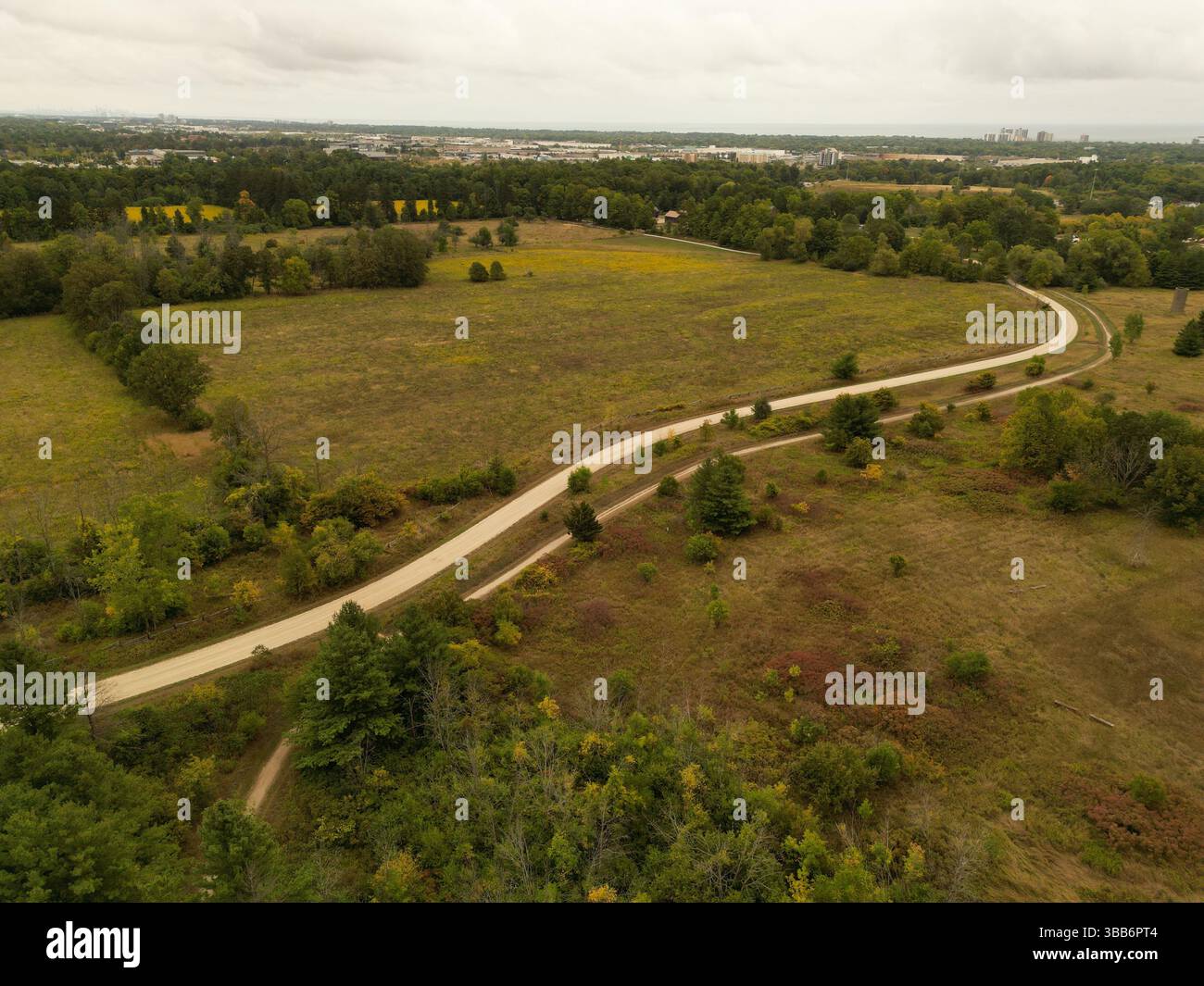 Aerial Views of Bronte Park: Trails, Forest & Scenic Surroundings Stock ...