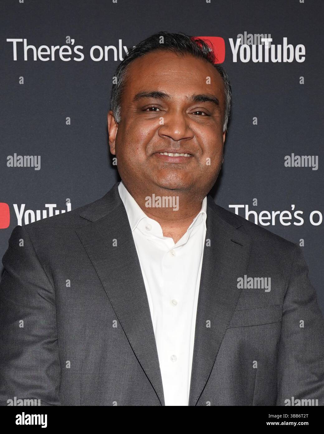Neal Mohan at arrivals for YouTube s TV Upfront Brandcast, David Geffen ...