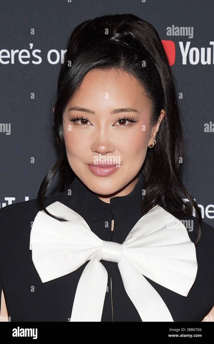 Ashley Yi at arrivals for YouTube s TV Upfront Brandcast, David Geffen ...
