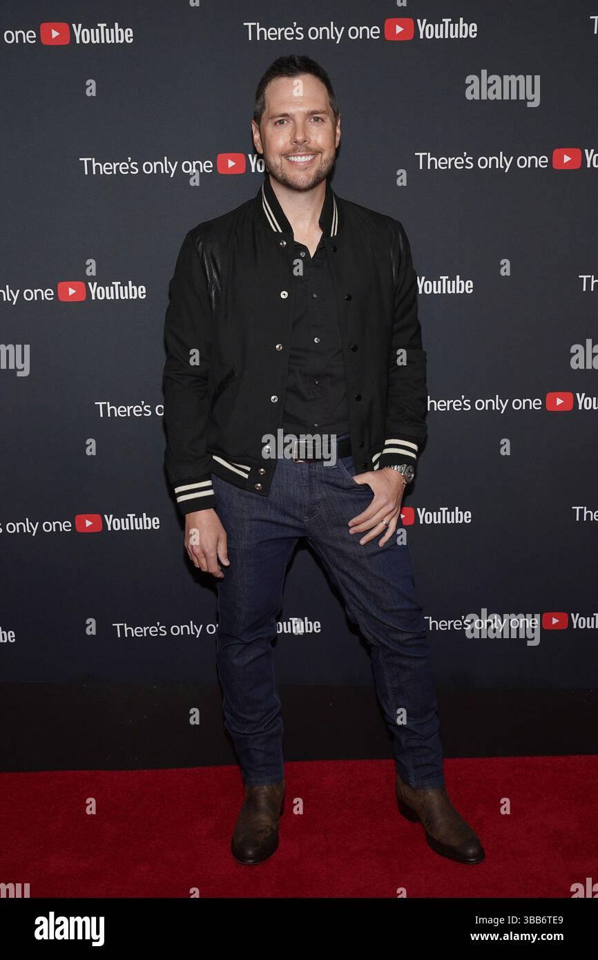 Mark Vins at arrivals for YouTube s TV Upfront Brandcast, David Geffen ...