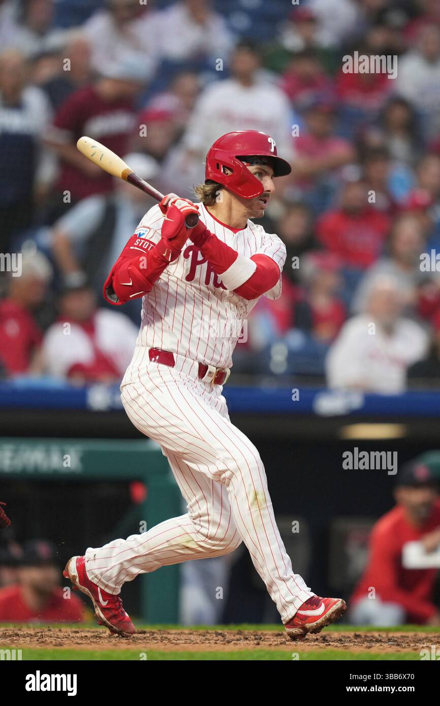 Philadelphia Phillies' Bryson Stott plays during the second baseball ...