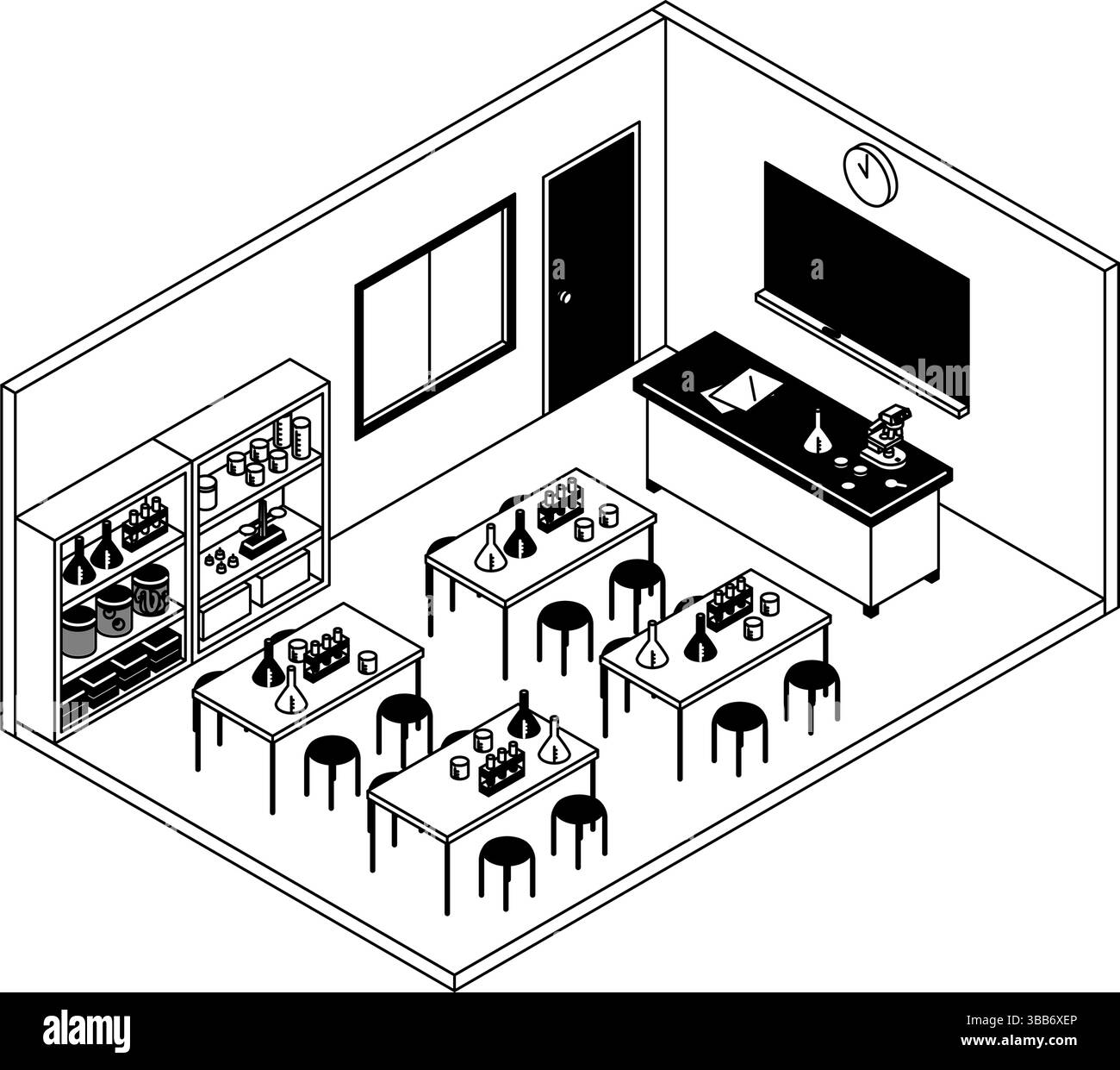 Science test tube drawing Black and White Stock Photos & Images - Alamy