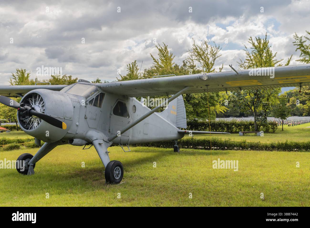 Daejeon, South Korea. October 3, 2019: Front port side of De Havilland ...