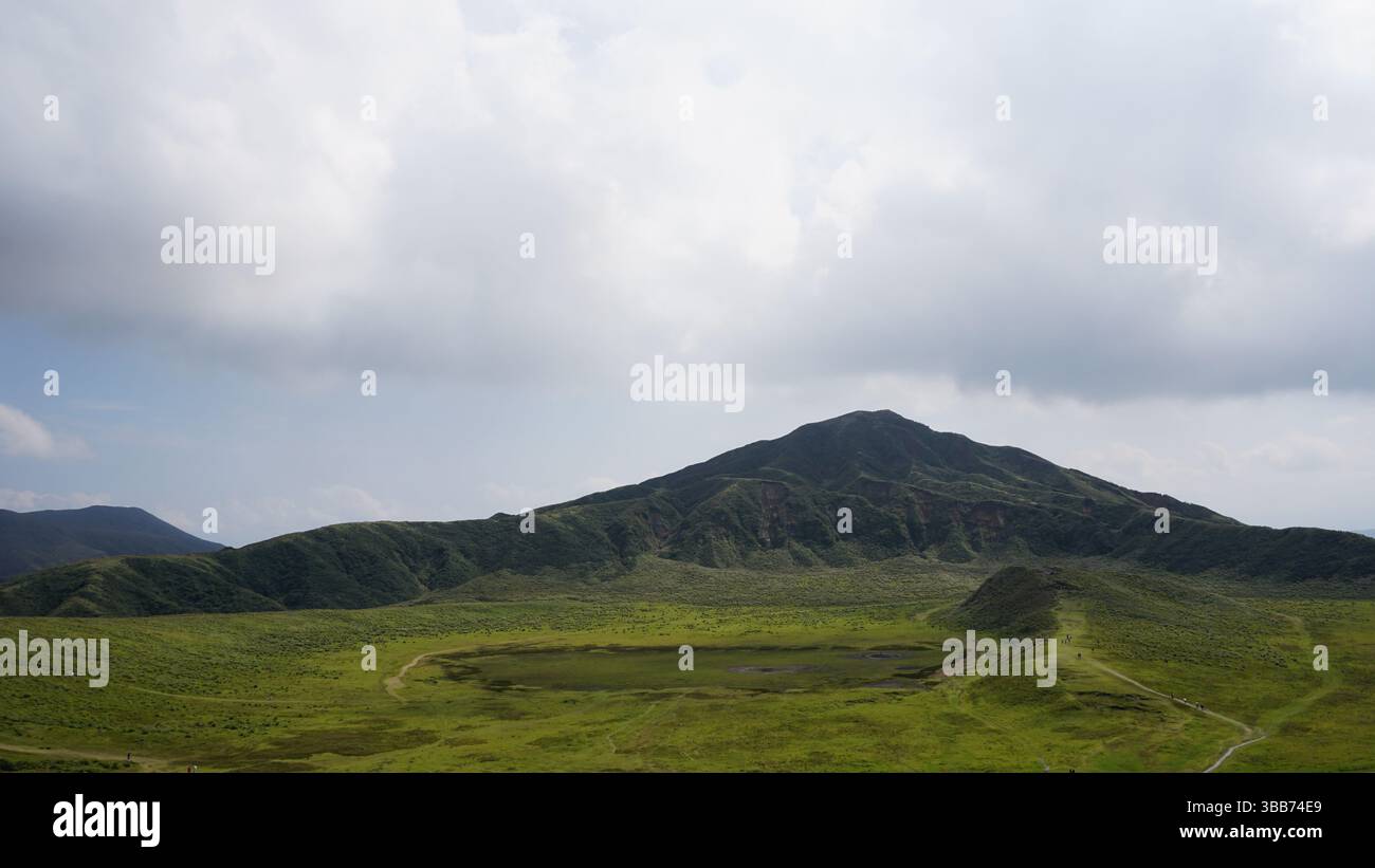 Mount Aso – Active Volcano and Scenic Landmark in Kumamoto, Japan Stock ...