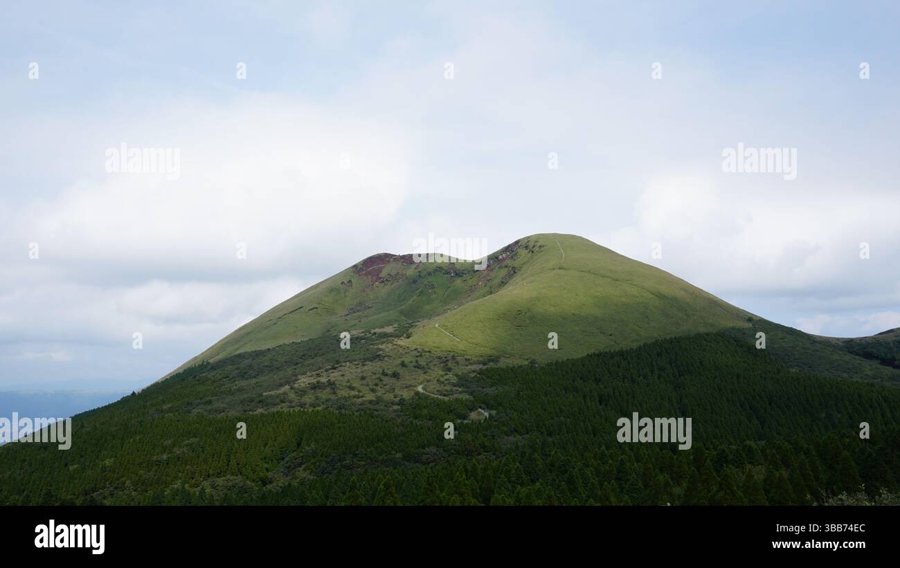 Mount Aso – Active Volcano and Scenic Landmark in Kumamoto, Japan Stock ...