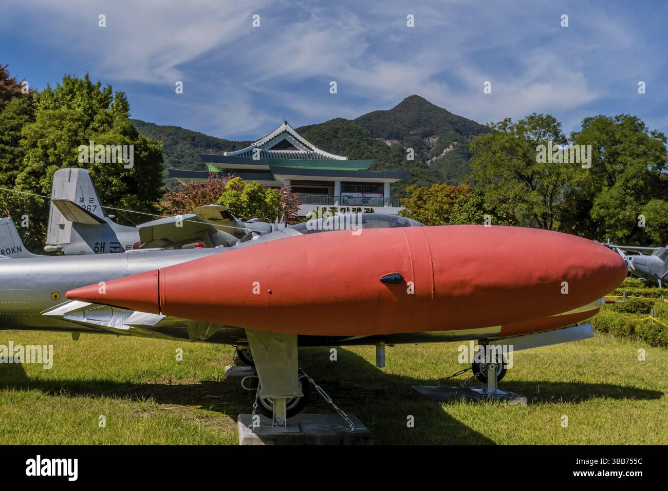 Daejeon, South Korea. October 9, 2019: Closeup of external fuel tank on ...
