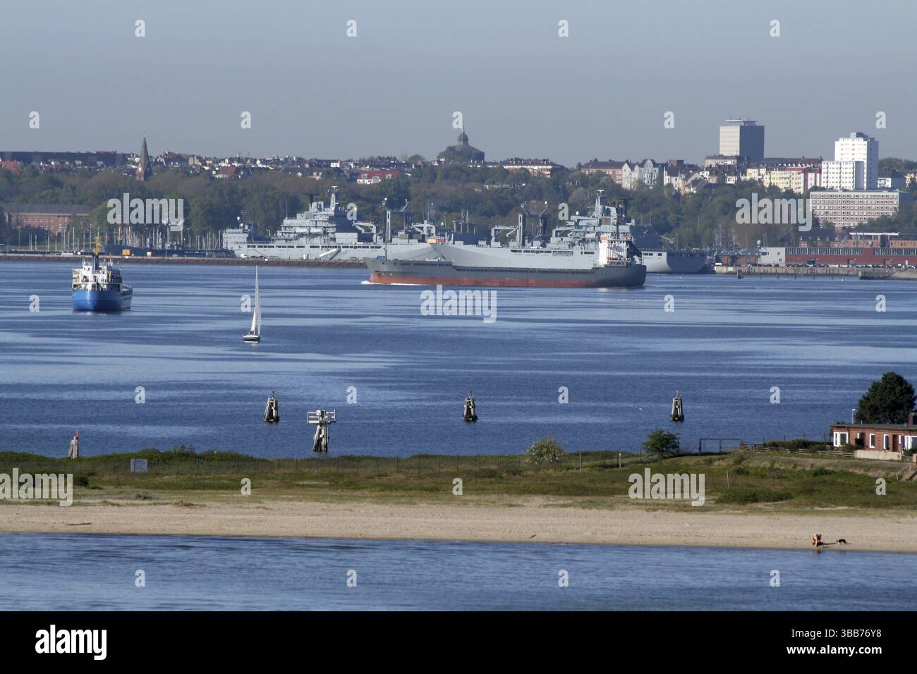 Port of Kiel, Germany, Europe Stock Photo - Alamy