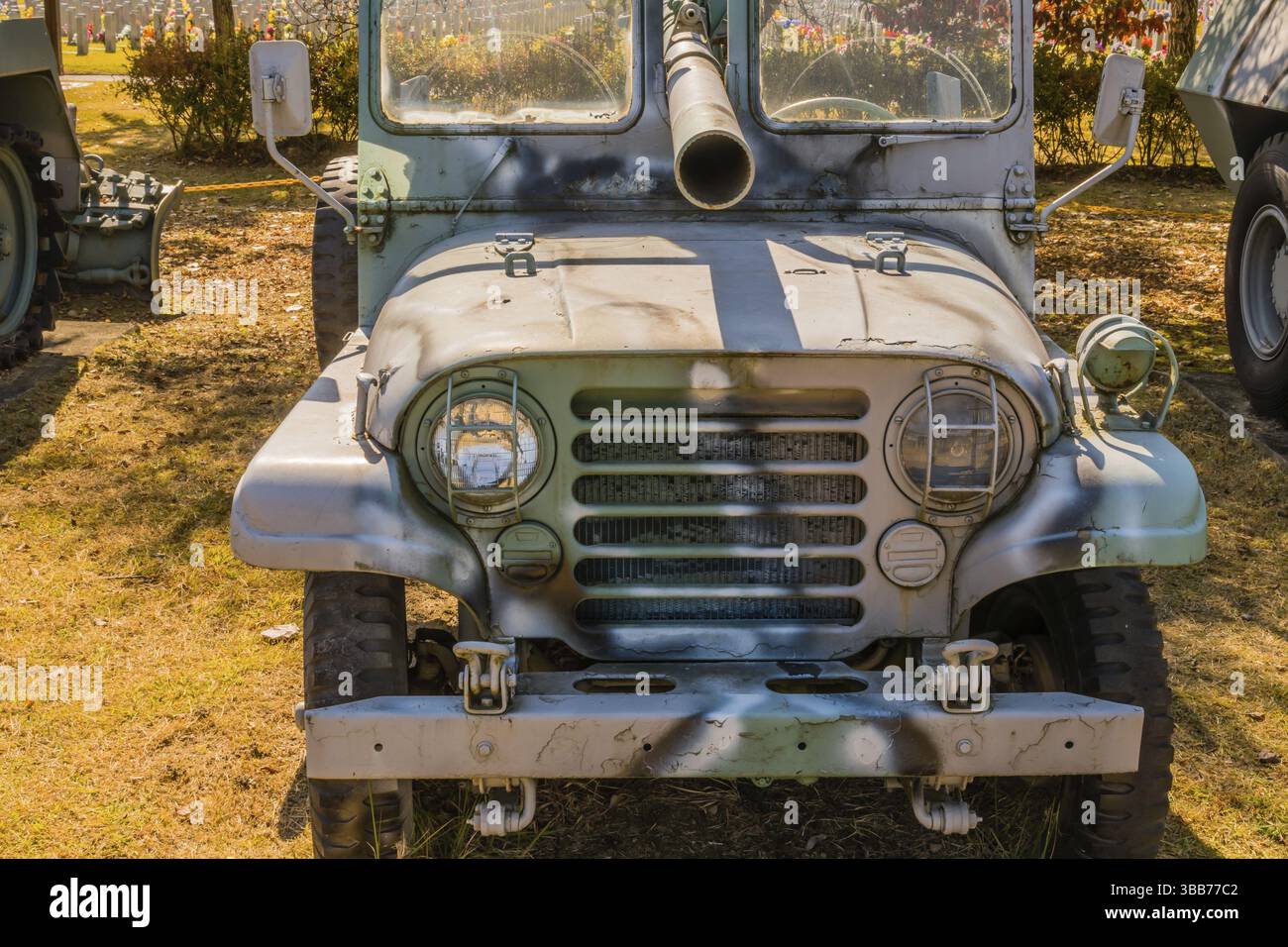Daejeon, South Korea. October 27, 2019: Willys M38A1 military jeep with ...