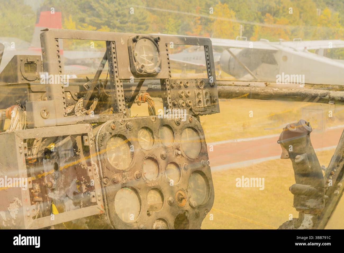 Daejeon, South Korea. October 20, 2019: Instrument panel and cyclic ...