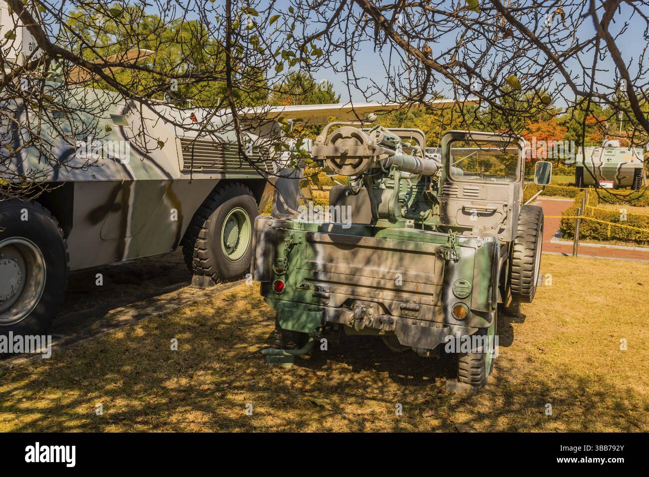 Daejeon, South Korea. October 27, 2019: Willys M38A1 military jeep with ...