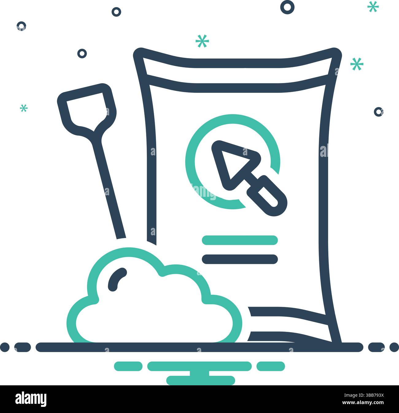 Shovel binder Stock Vector Images - Alamy