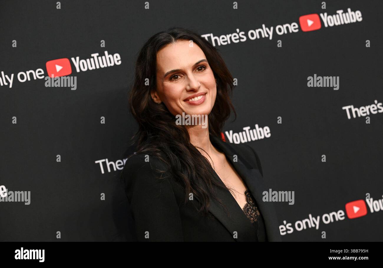 Cleo Abram attends the YouTube TV's Upfront Brandcast at David Geffen ...