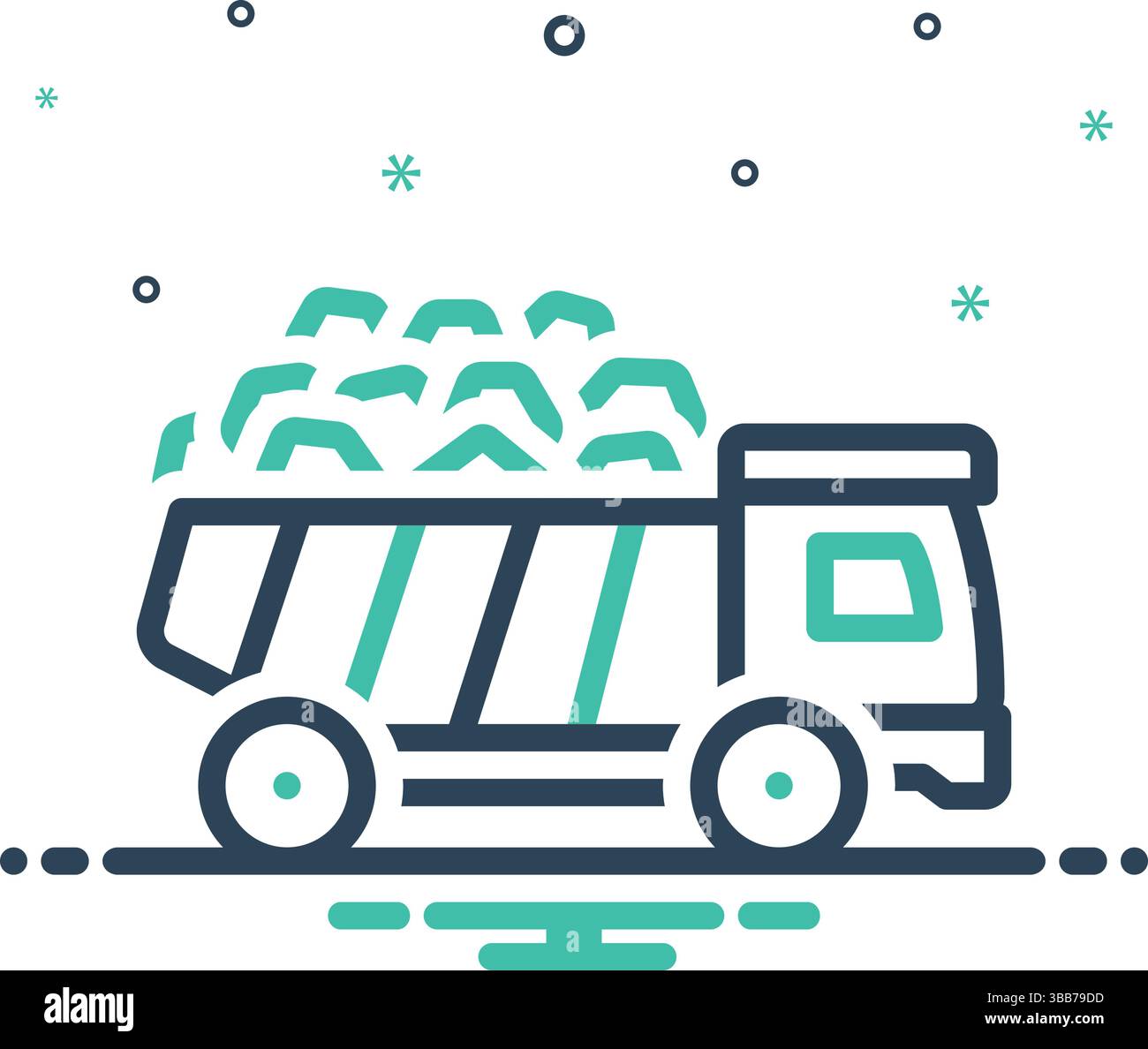 Icon for overburden, lorry Stock Vector Image & Art - Alamy