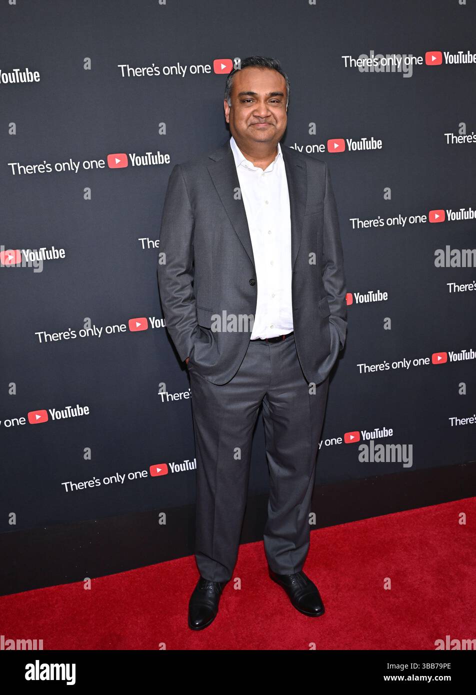 YouTube CEO Neal Mohan attends the YouTube TV's Upfront Brandcast at ...