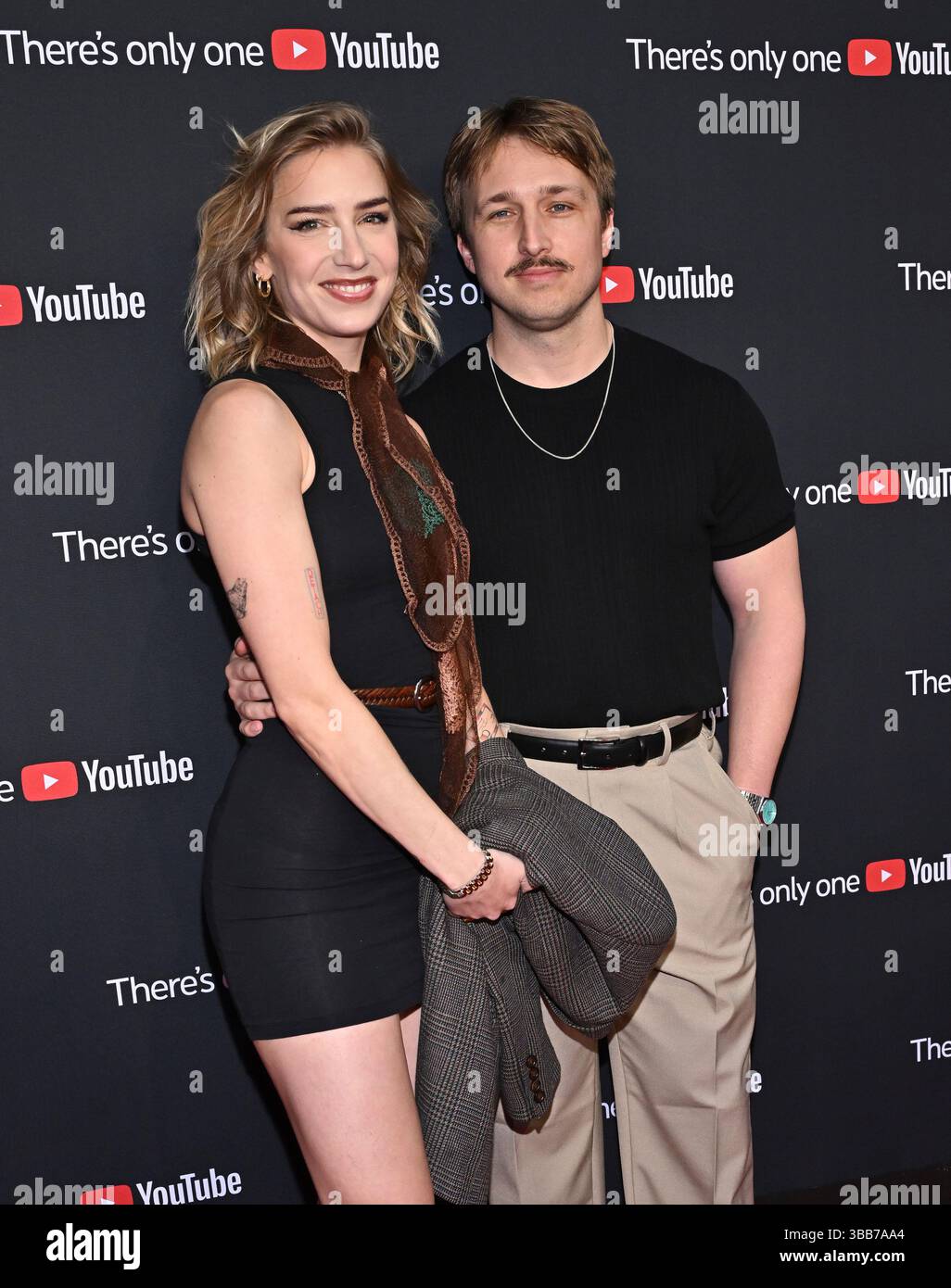 Courtney Miller, left, and Shayne Topp attend the YouTube TV's Upfront ...